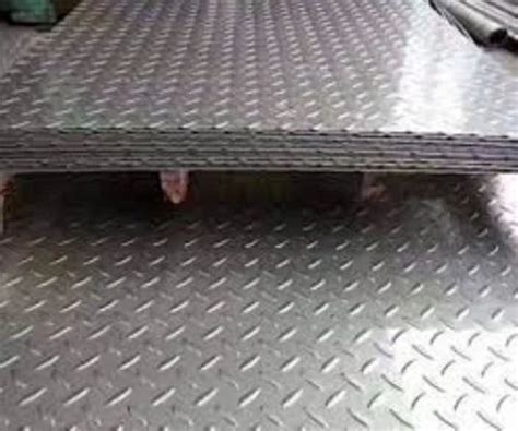 Jindal And Import Hot Rolled Stainless Steel Chequered Steel Grade SS L Thickness