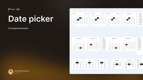 Components Date Picker Figma