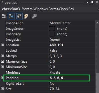 How To Set The Padding Of Checkbox In C Geeksforgeeks