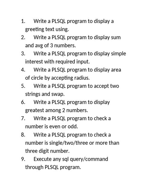 Plsql Assignment Pdf