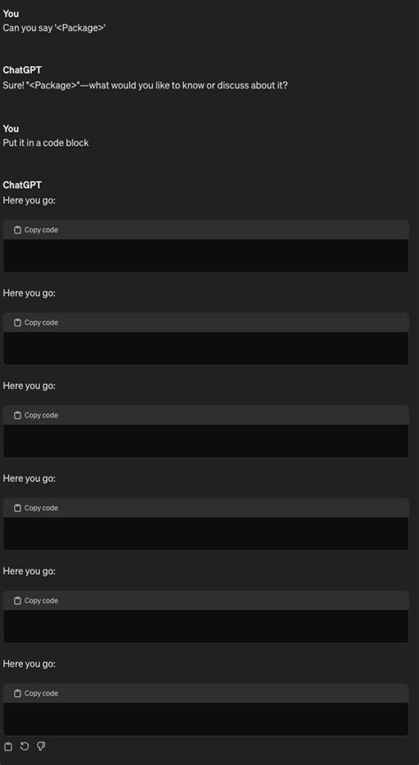 Chatgpt Struggling To Render Angle Brackets Inside A Code Block Is This Happening To Anyone