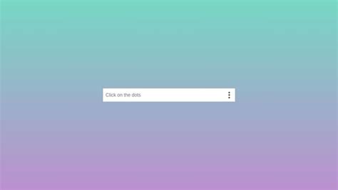 3 Vertical Dots Dropdown Menu Html And Css