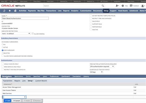 Oracle Netsuite Suitescript Configuration For Enabling Token Based Authentication Help Centre