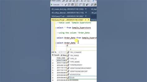 Extract Year Month And Day From A Date Column Sql Tips In 60 Sec Dataprojecthub Youtube