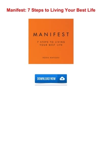 Download Pdf Manifest 7 Steps To Living Your Best Life Free