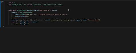 Announcing Token Stream Support For Complete Endpoint And Python Client Aleph Alpha Docs