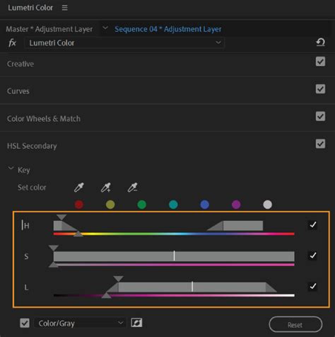 Suggestion Secondary Color Correction With Adjust Adobe Product