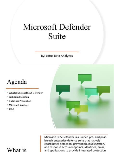 Microsoft Defender Suite Pdf