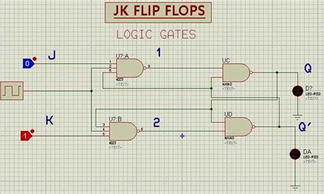 How To Create A Detailed Circuit Diagram Of A JK Flip Flop