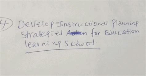 4 Develop Instructional Planninp Strategies StudyX