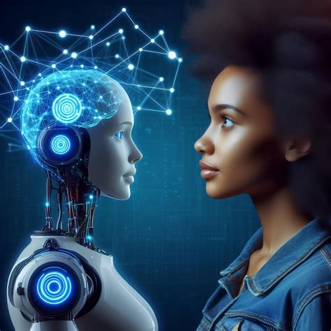 Premium Photo Humanity And Artificial Intelligence