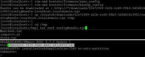 how to back up and restore vmware esxi host configuration