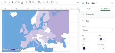 How To Create A Geographical Map Chart In Google Sheets Sheetaki