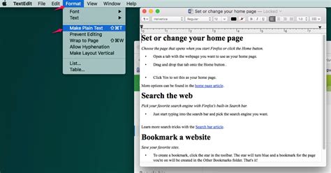 How To Convert A Document Into Plain Text In Textedit On A Mac