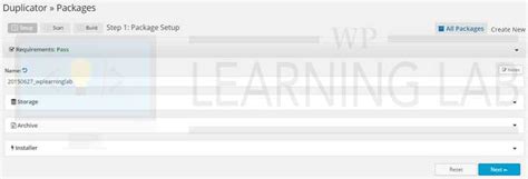 Use Wordpress Duplicator To Move Your Site Wplearninglab