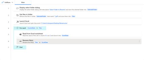 Renaming Files Using Excel Table For Their File Na Power Platform