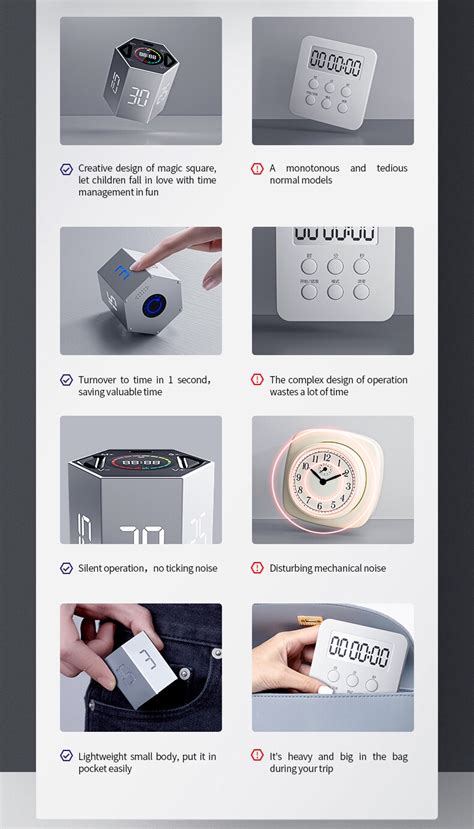 Llano Ticktime Led Digital Timer Kitchen Timer Electronic Sports Stopwatch Timer Countdown Alarm