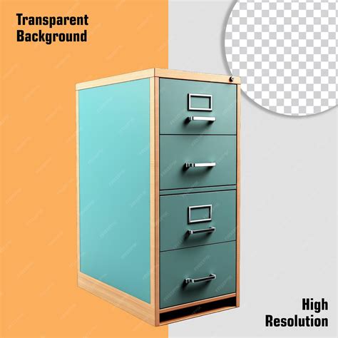 Файловый шкаф изолированный объект Офис Файловой шкаф Изолированный на прозрачном фоне Png