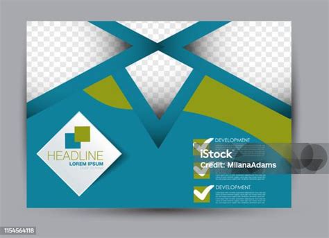 전단지 브로셔 빌보드 템플릿 디자인 가로 방향 교육 프리 젠 테이 션 웹 사이트 A4 용지에 대한 스톡 벡터 아트 및 기타