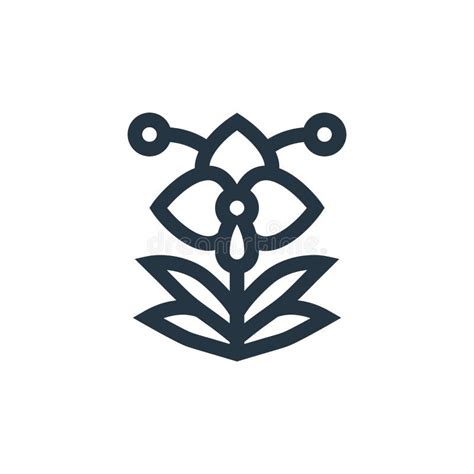 Orchid Vector Icon Orchid Editable Stroke Orchid Linear Symbol For