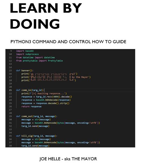 Python3 Command And Control How To Guide Alex Bliss