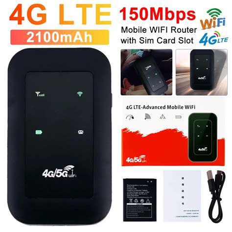 150mbps Wireless Wifi Mobile Hotspot 4g Lte Router Pocket Wifi Router Wireless Modem With Sim