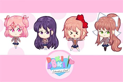 Doki Doki Chibis By Lazymarshmallow211 On Deviantart