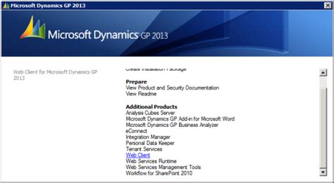 How To Install The Microsoft Dynamics Gp 2013 Beta Web Client How
