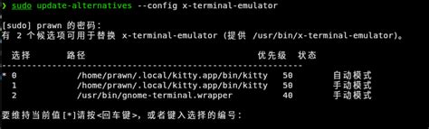 Ubuntu2404设置默认终端为kitty 虾写的blogs
