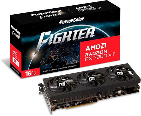 Powercolor Fighter Amd Radeon Rx 7800 Xt 16gb Gddr6