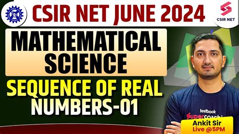 csir net 2024 mathematical science sequence of real number 01