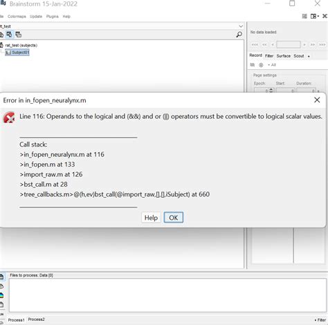 No Importation Of Ncs Files Neuralynx Bugs Brainstorm