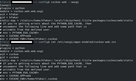 Web Deployment Nginx Uwsgi · Issue 1762 · Cuckoosandboxcuckoo · Github