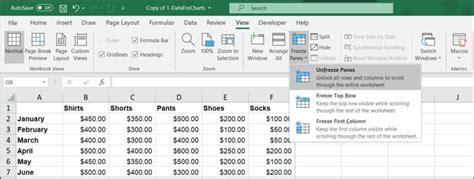 How To Freeze Unfreeze And Lock Rows Columns And Cells In Microsoft Excel