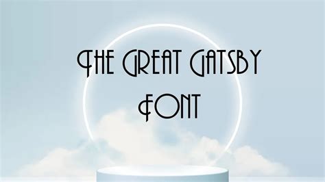 The Great Gatsby Font Free Download