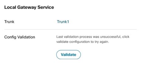 Validate Cisco Local Gateway Configuration Through Control Hub