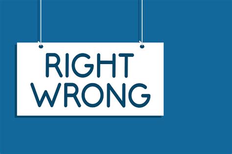 텍스트 기호 오른쪽 잘못 보여주는입니다 개념 사진 매달려 보드 정보를 전달할 수 있도록 정확 하 고 나쁜 하나 열고 닫기 로그인 파란색 배경 두 가지 결정 사이 선택 합니다