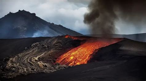 연기가 나오는 화산 폭발 화산이 폭발하는 사진 화산 분화 배경 일러스트 및 사진 무료 다운로드 Pngtree