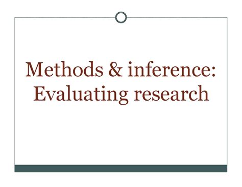 Methods And Inferences Evaluating Research Approaches In Psych 101