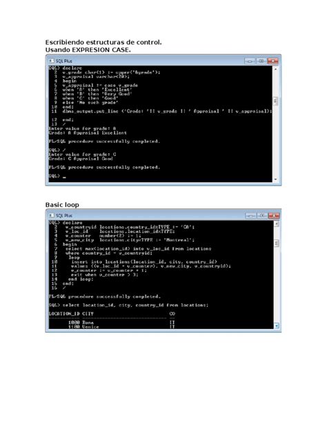 Pdf Escribiendo Estructuras De Controlplsql Dokumentips