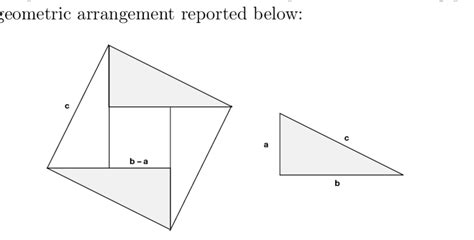 An Algebraic Proof Of Pythagorean Theorem Download Scientific Diagram