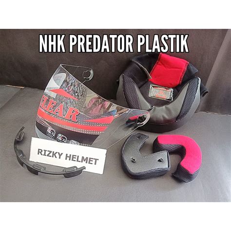 Jual Busa Helm Nhk Predator Plastik Predator Kancing Plastik Kaca Helm Nhk Predator Shopee