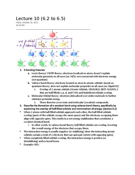 Lecture 10 62 To 6 Lectuer Notes Lecture 10 6 To 6 Friday