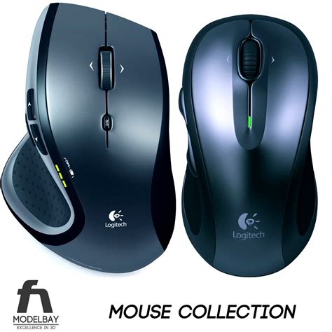 Logitech Wireless Mouse Collection 3d Model