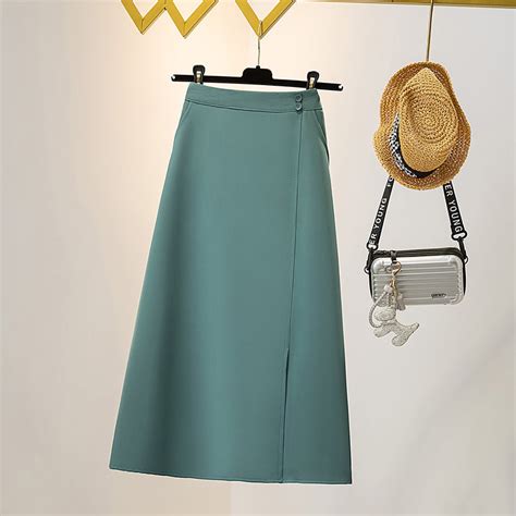 Plus Size A Line Midi Skirt Pluspreorder