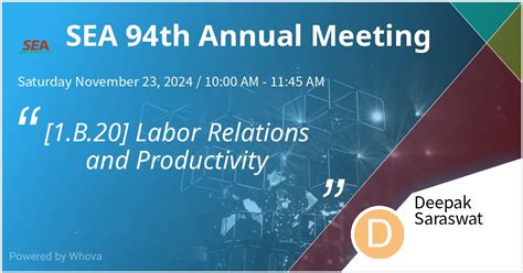 Deepak Saraswat On Linkedin Sea94thannualmeeting Whova