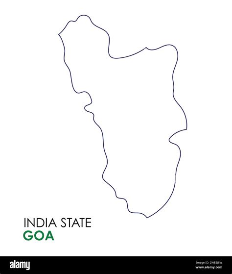 Goa Map Of Indian State Goa Map Vector Illustration Goa Vector Map On White Background Stock Goa Map Of Indian State Goa Map Vector Illustration Goa Vector Map On White Background Stock