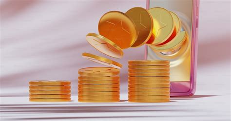 휴대폰 옆에 있는 금화 더미 사진 Unsplash의 로열티 프로그램 이미지