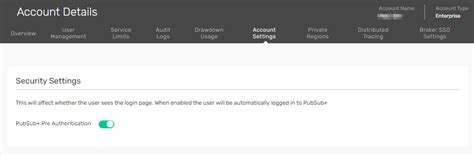 Pre Authentication For Broker Manager