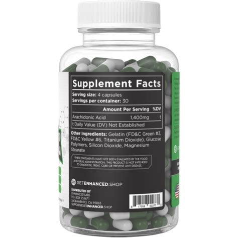 Enhanced Arachidonic Acid 120 Caps Markfeet